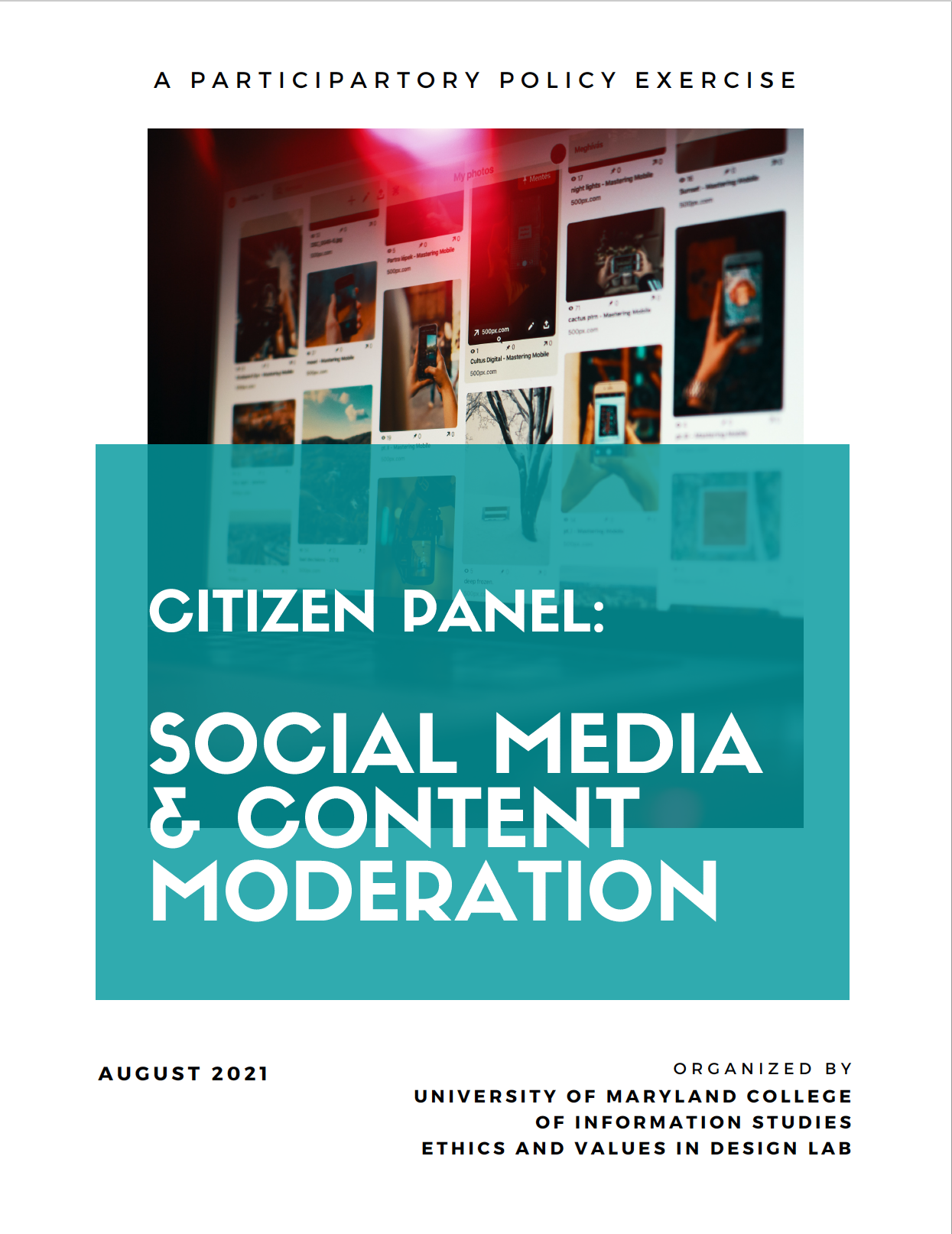 Citizen Panel: Regulating Social Media – Ethics and Values In Design Lab